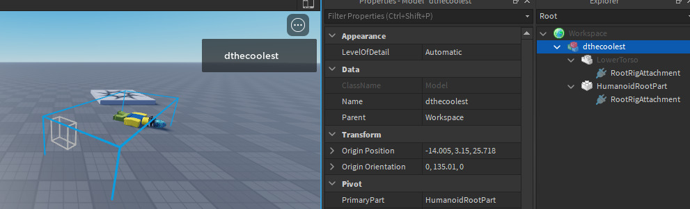 HumanoidRootPart and RootJoint (Client/Server) - Scripting Support - Developer Forum | Roblox