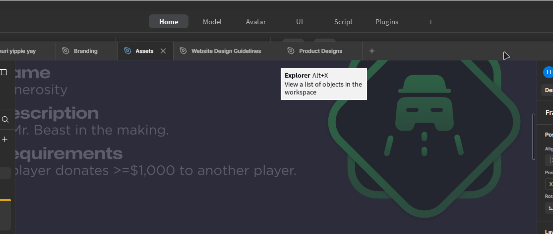 Next Gen Studio Ribbon Bar Tooltips Stay on Screen - Studio Bugs - Developer Forum | Roblox