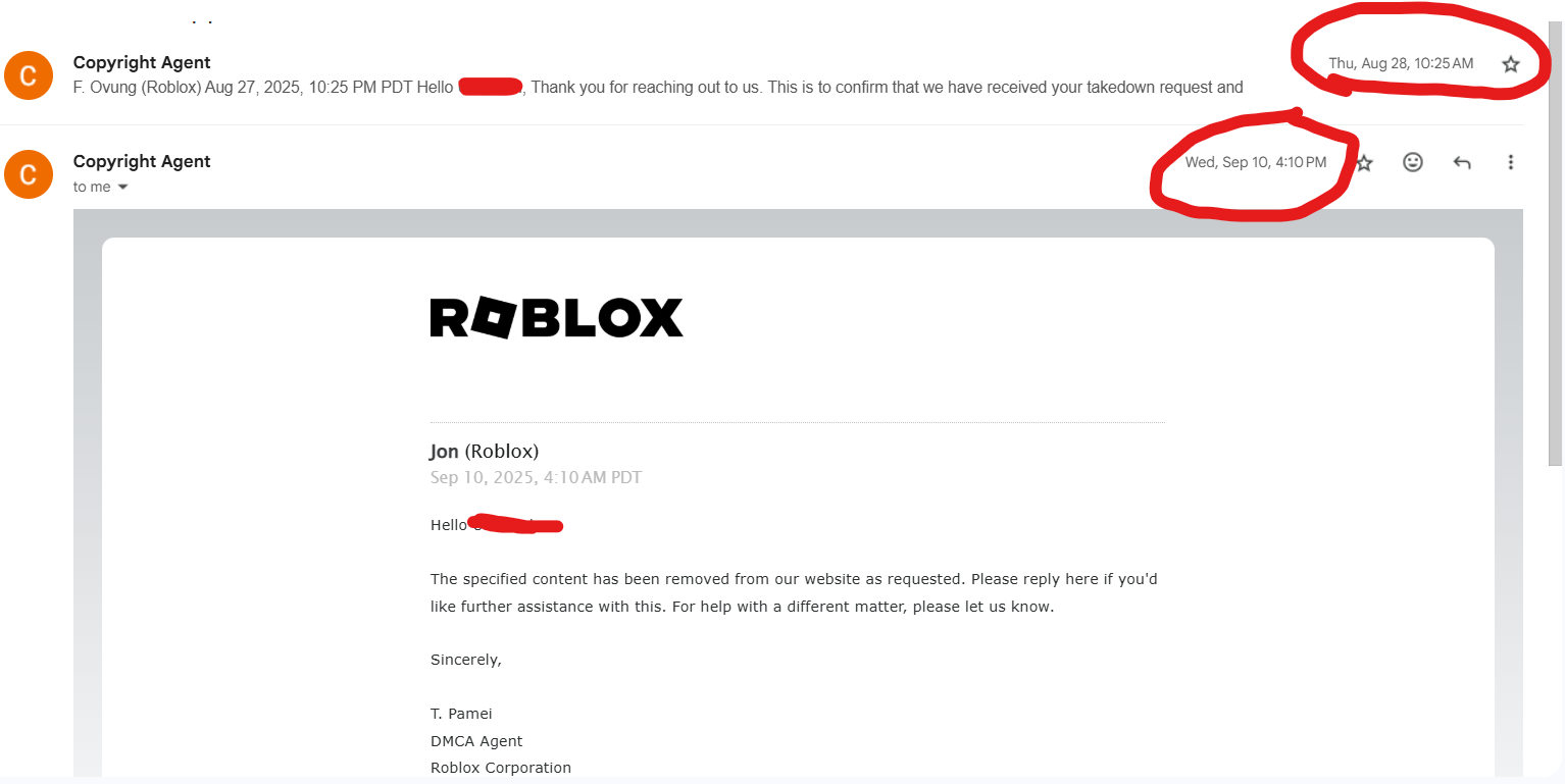 Counter and DMCA Notices Experiencing a Severe Delay/Completely ...