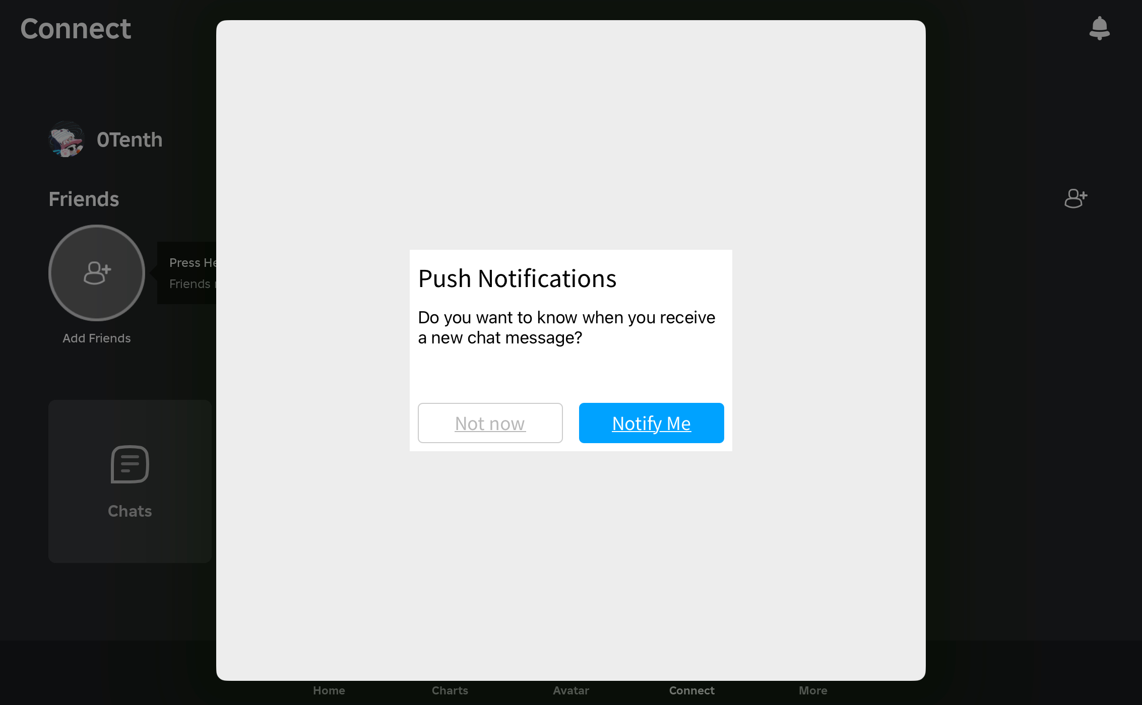 Push Notification request dialogue on iOS and iPadOS does not follow the system theme, and is ...