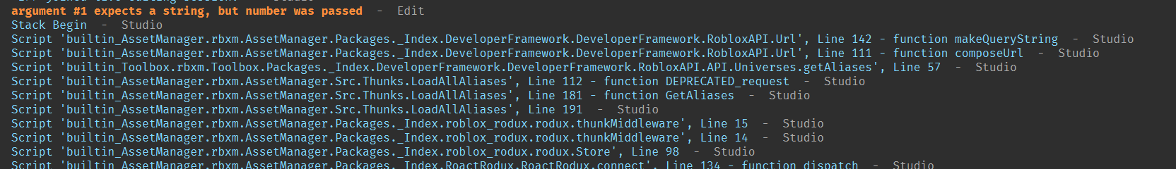 Instance:FindFirstChild(number) now results in a warning - Engine Bugs - Developer Forum | Roblox