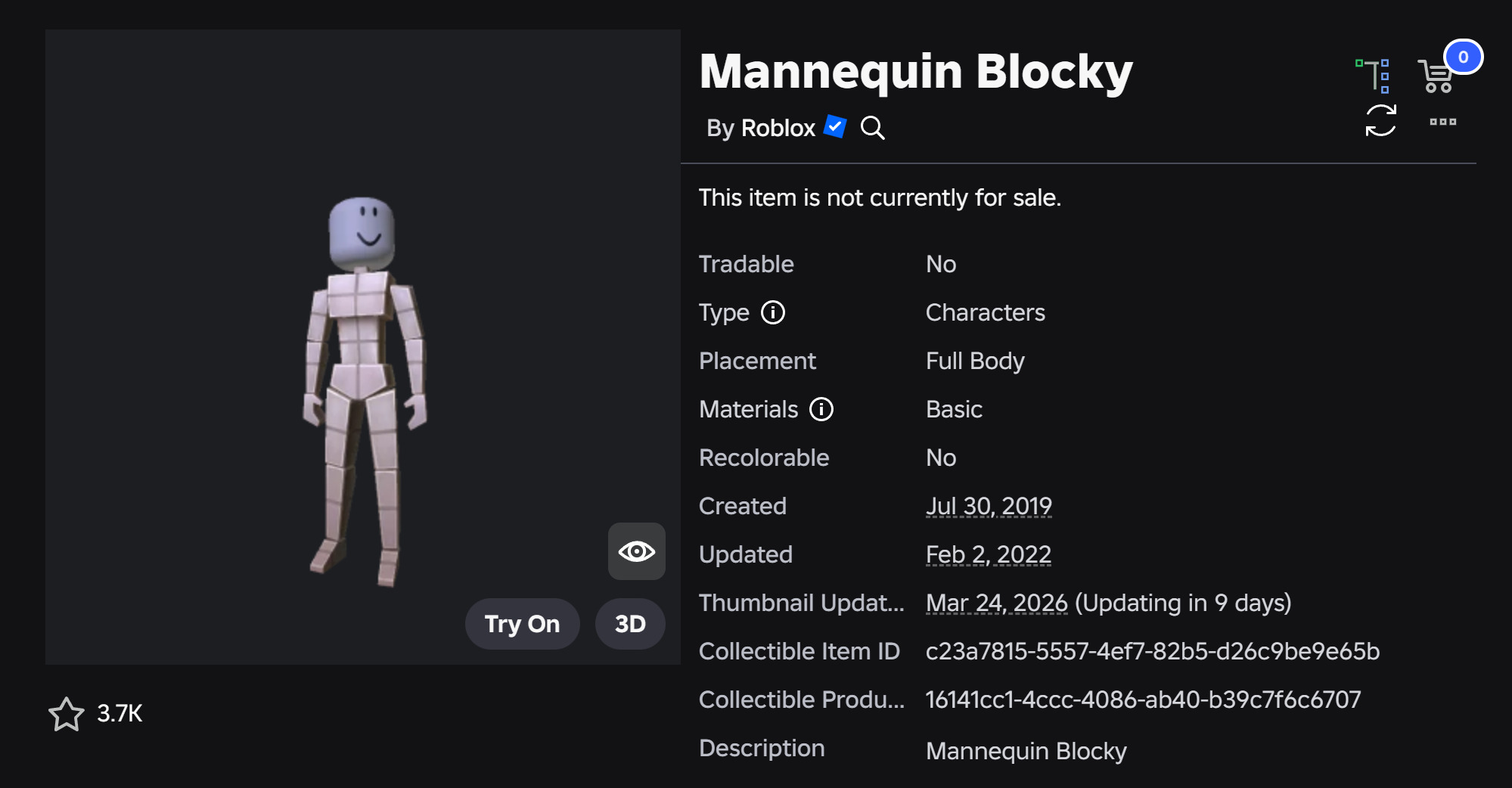 The Mannequin Blocky bundle does not have a dynamic head counterpart ...