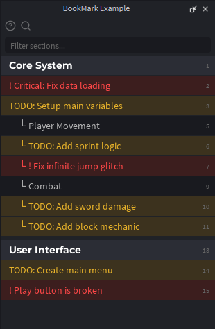 Bookmarker (Script Navigation, To-Do Tracking, Workflow) - Community Resources - Developer Forum ...