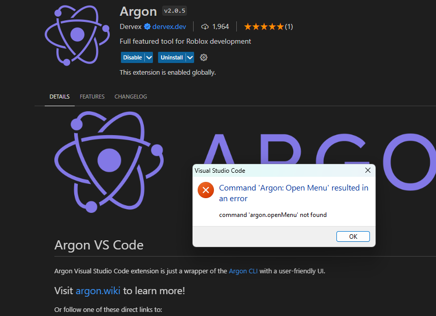 Argon - Full featured tool for Roblox development - Community Resources ...