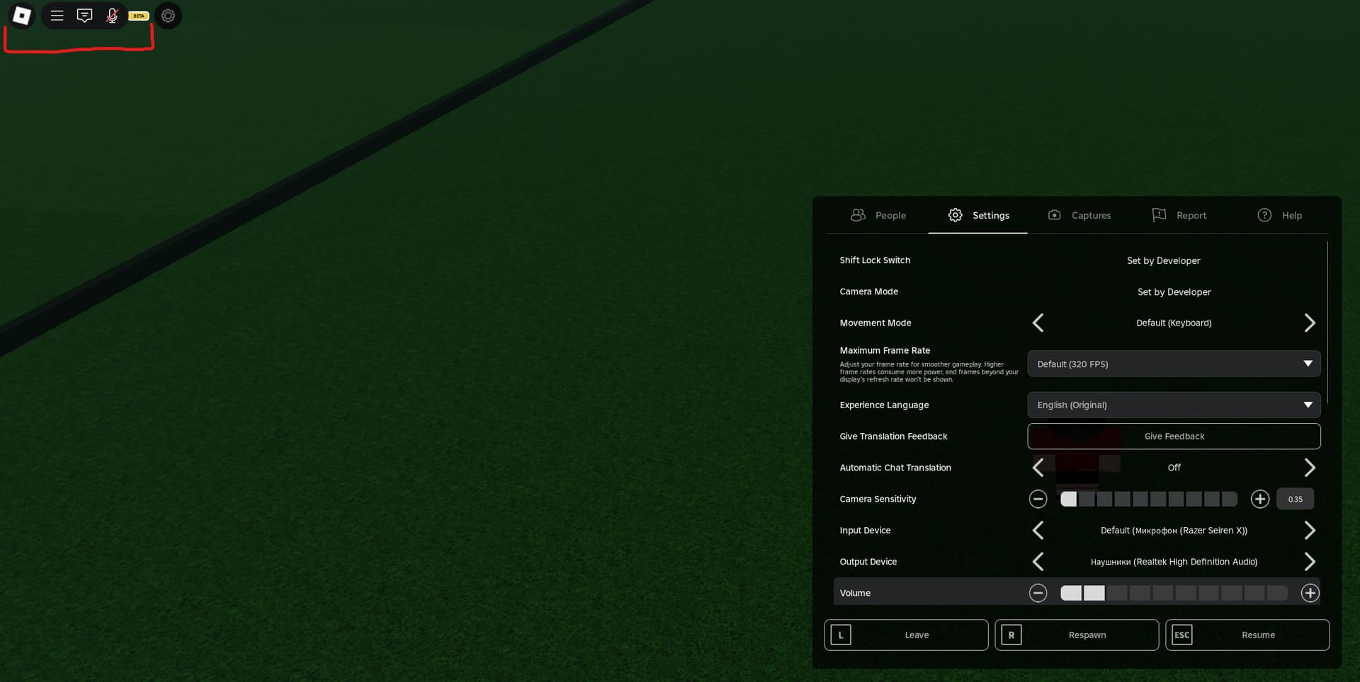 Closing game menu with ESC button removes ROBLOX Core UI elements ...