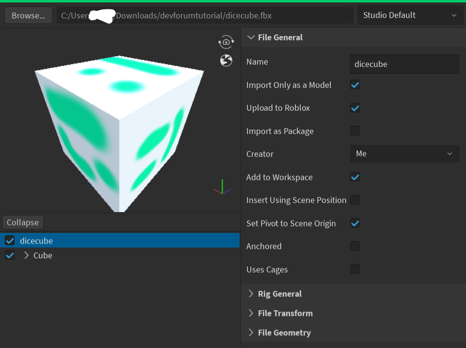 "Could not read the color map/diffuse texture file associated with this ...
