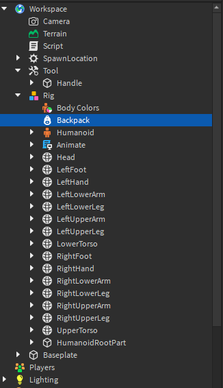 Why Tools Dont Go To My Character Backpack How Do I Make The Tool Go To The Backpack