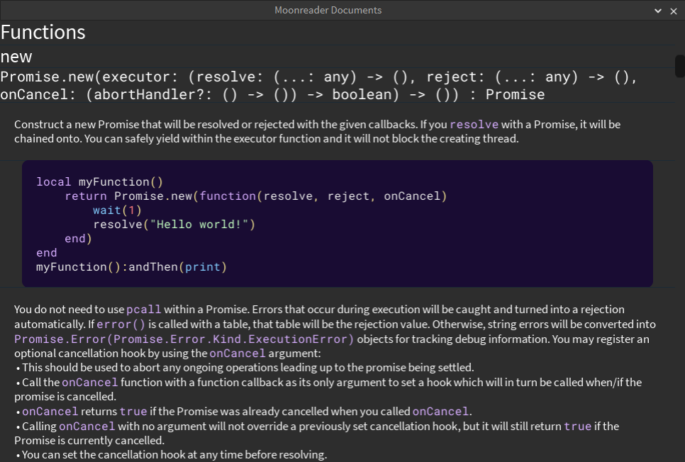 Moonreader - Yet another documentation generator - Community Resources ...