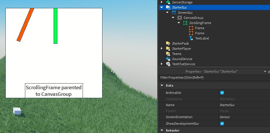 Rotated UI elements don't work with ScrollingFrames - Scripting Support - Developer Forum | Roblox