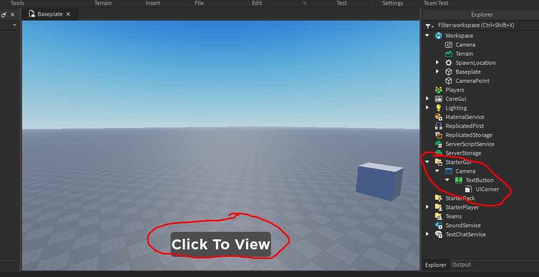 How To Access Camera In Startergui Scripting Support Developer