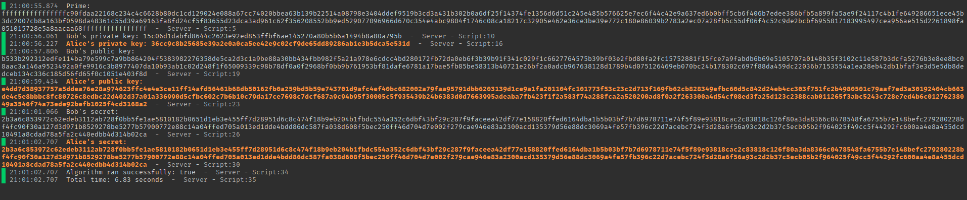 Diffie-Hellman Key Exchange implemented in lua - Community Resources - Developer Forum | Roblox