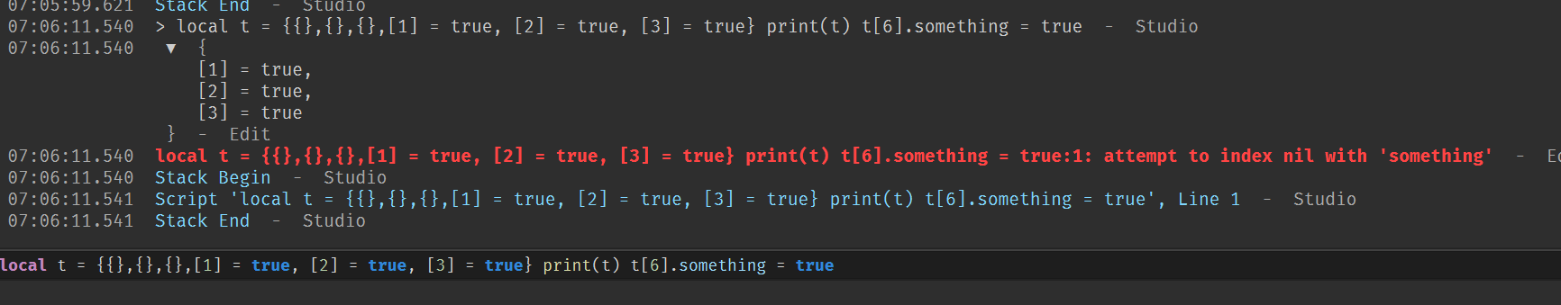 Lua arrays override values :o - Scripting Support - Developer Forum | Roblox