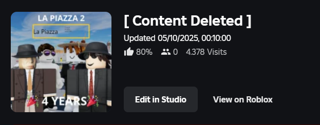 Roblox Support NOT GIVING EVIDENCE to a Game DELETION - Platform Usage Support - Developer Forum ...