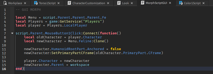 Character Customization - Color Individual Parts? - Scripting Support - Developer Forum | Roblox