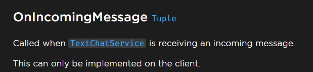 What's the equivalent to "OnServerReceivingMessage" for the new TextChatService? - Scripting ...
