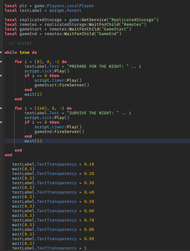 My Slenderman AI doesn't disappear after the survive the night countdown ends - Scripting ...