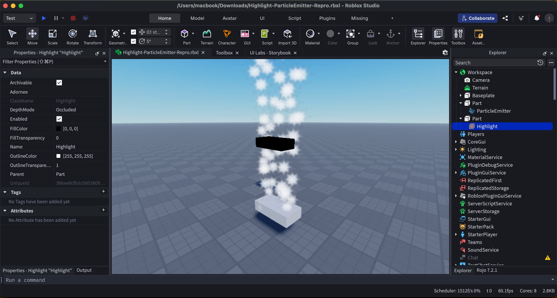 ParticleEmitter particles should be able to occlude Highlights - Engine ...