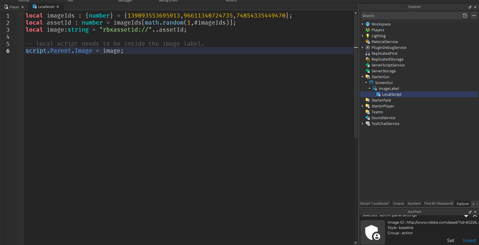 Random Image not working with imagelabel - Platform Usage Support - Developer Forum | Roblox