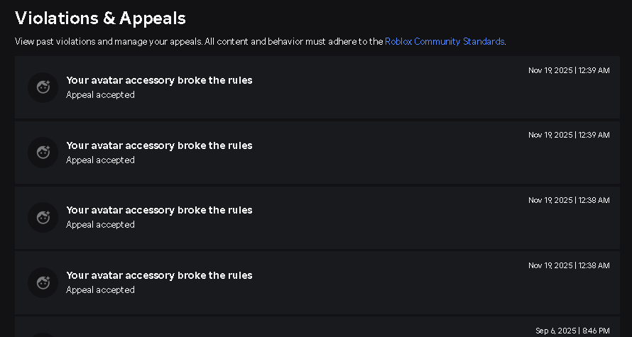 Game taken down for "Related Community Standard: Other", no other ...