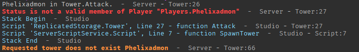 Status is not a valid member of Player "Players.Phelixadmon" - Scripting Support - DevForum | Roblox