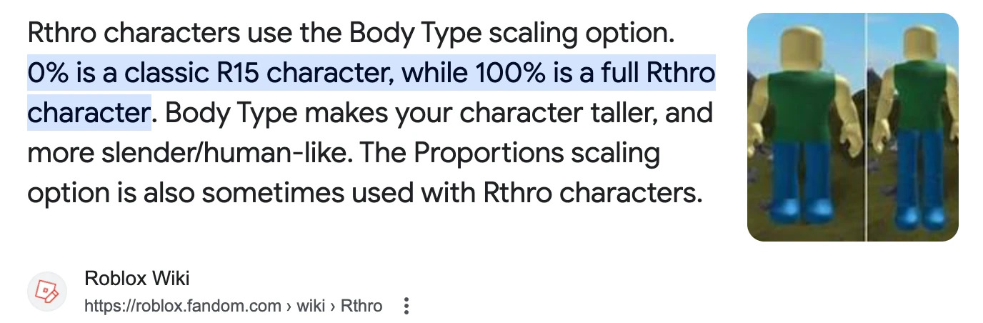 Classic R15 UGC Bundles' BodyScaleType always set to 1 - Roblox ...
