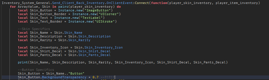 Background Transparency not being able to change - Scripting Support - Developer Forum | Roblox