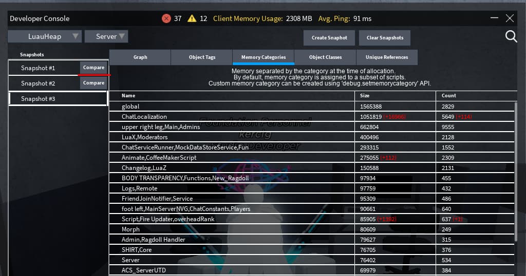 Extremely high untracked memory count in my game (and I don't know why) - Scripting Support ...