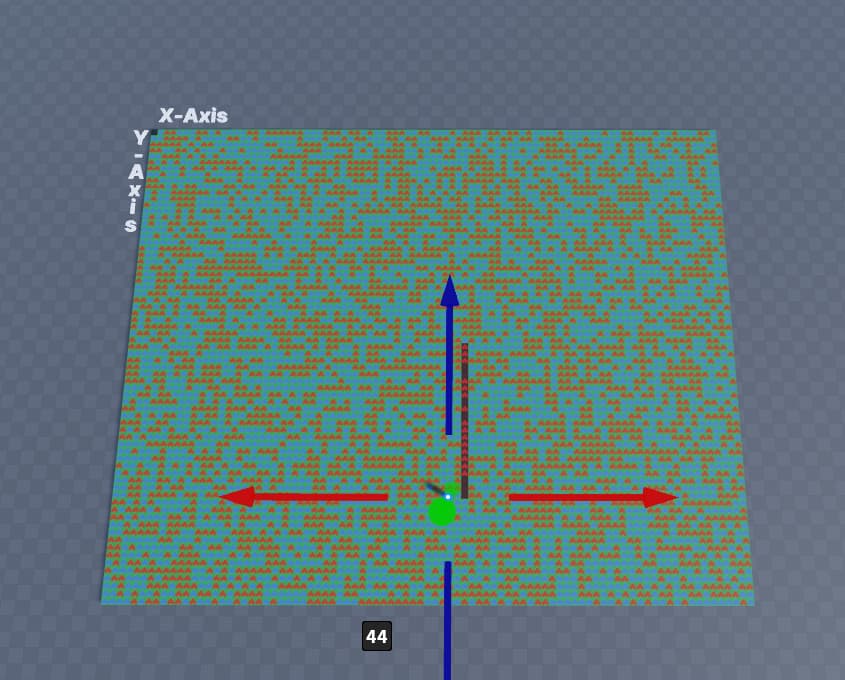 Selecting a square on a grid based on player's look direction ...