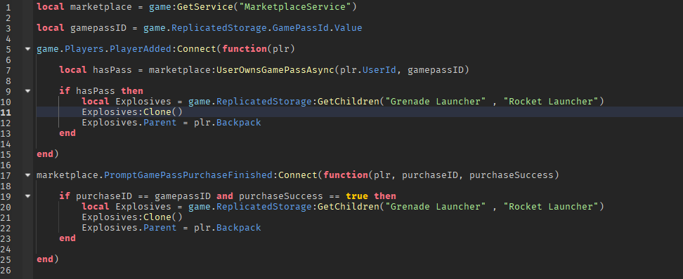 Gamepass Not Cloning / Want to add a toggle for third person - Scripting Support - Developer ...