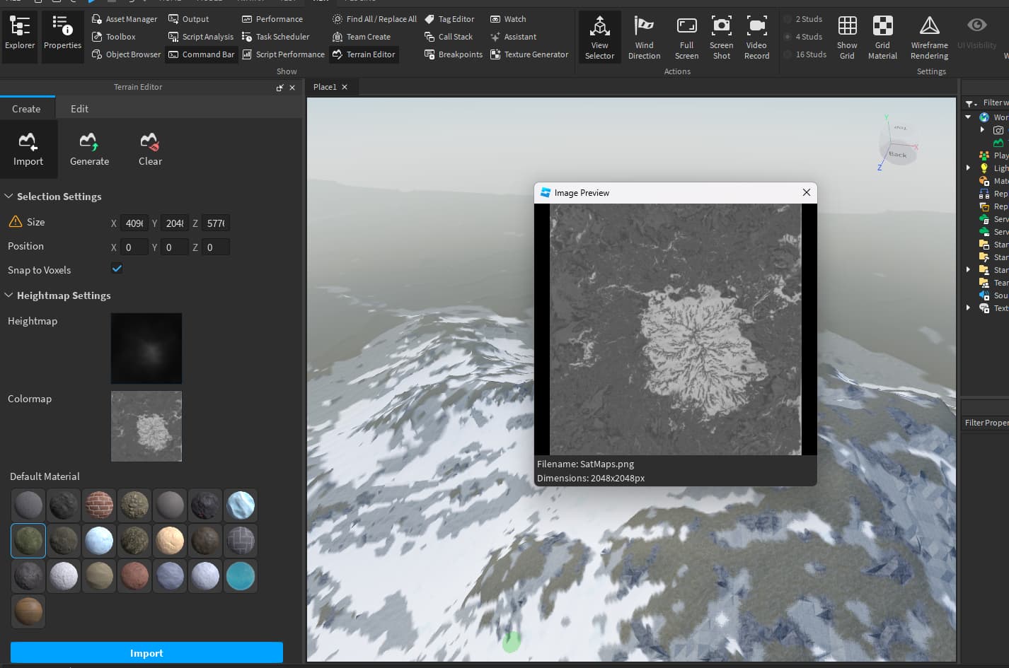 Can't remove heightmap and colourmap after importing / colourmap turns gray - Building Support ...