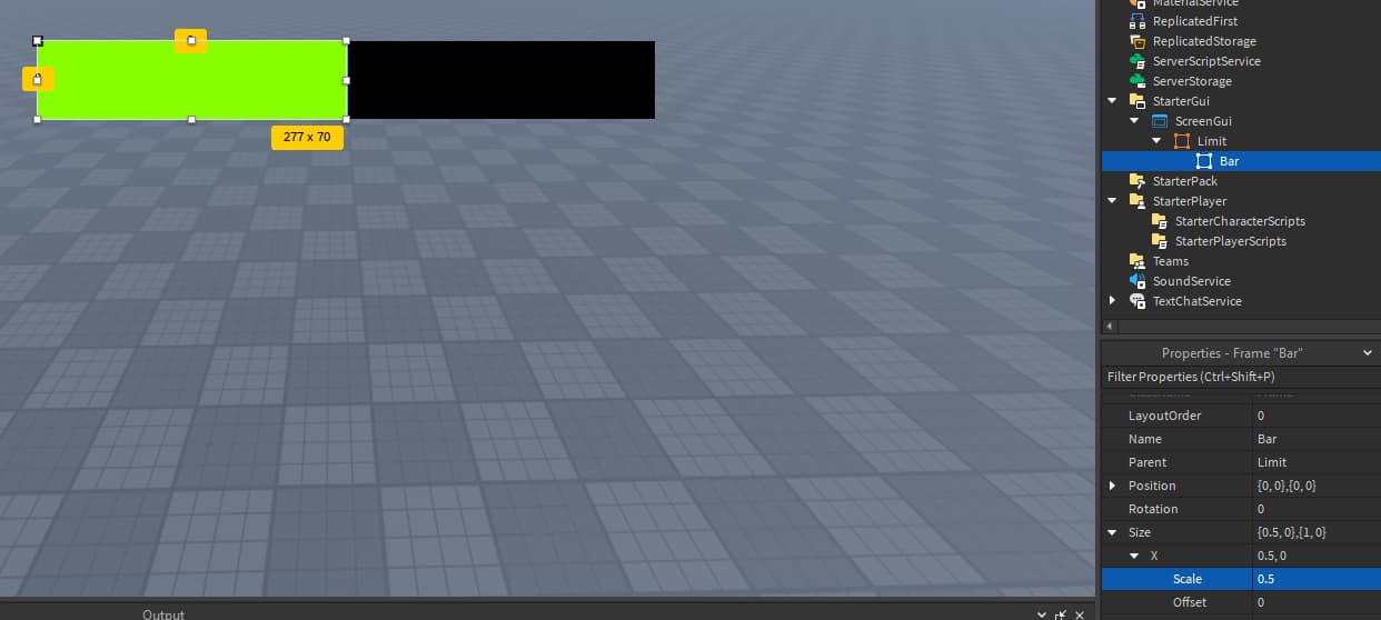 Bar Not Scaling Correctly Scripting Support Developer Forum Roblox 