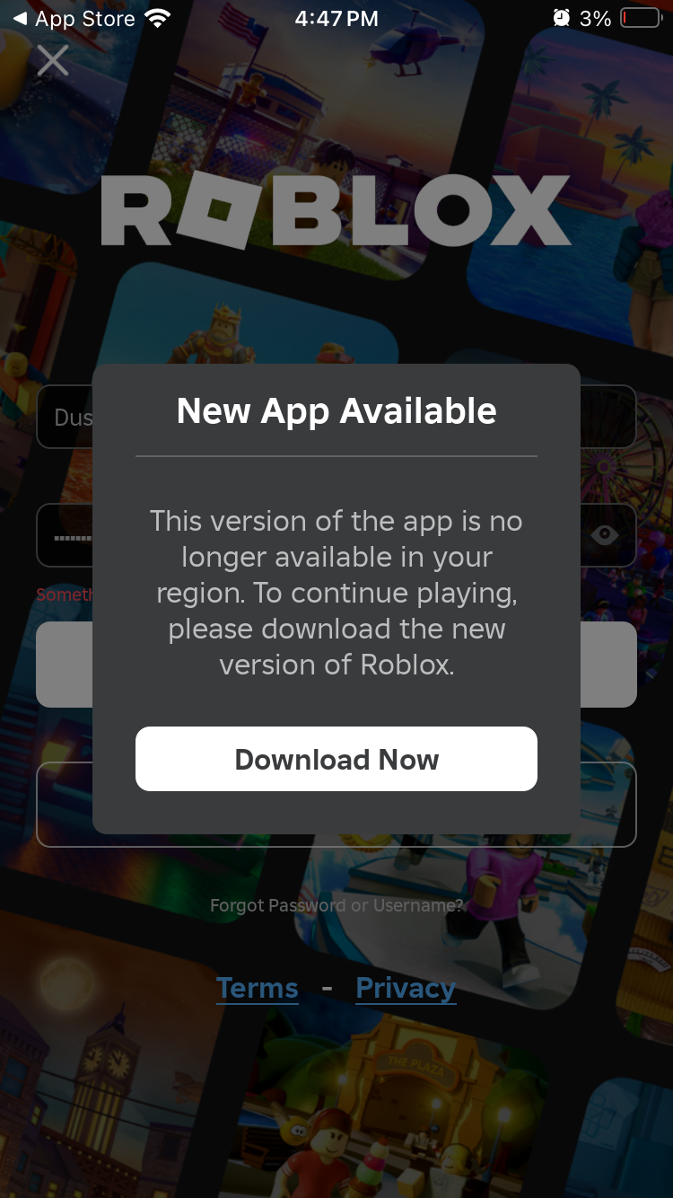 Website Bug: Using the API you can agree to Roblox - VNG’s TOS causing ...