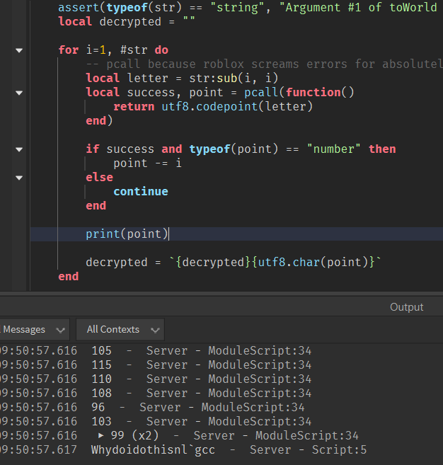 Custom encryption module doesn't work - Scripting Support - Developer Forum | Roblox