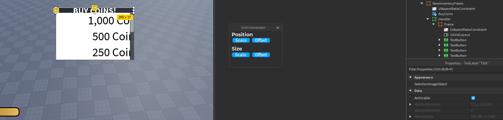 Scrolling Frame Scaling - Platform Usage Support - Developer Forum | Roblox