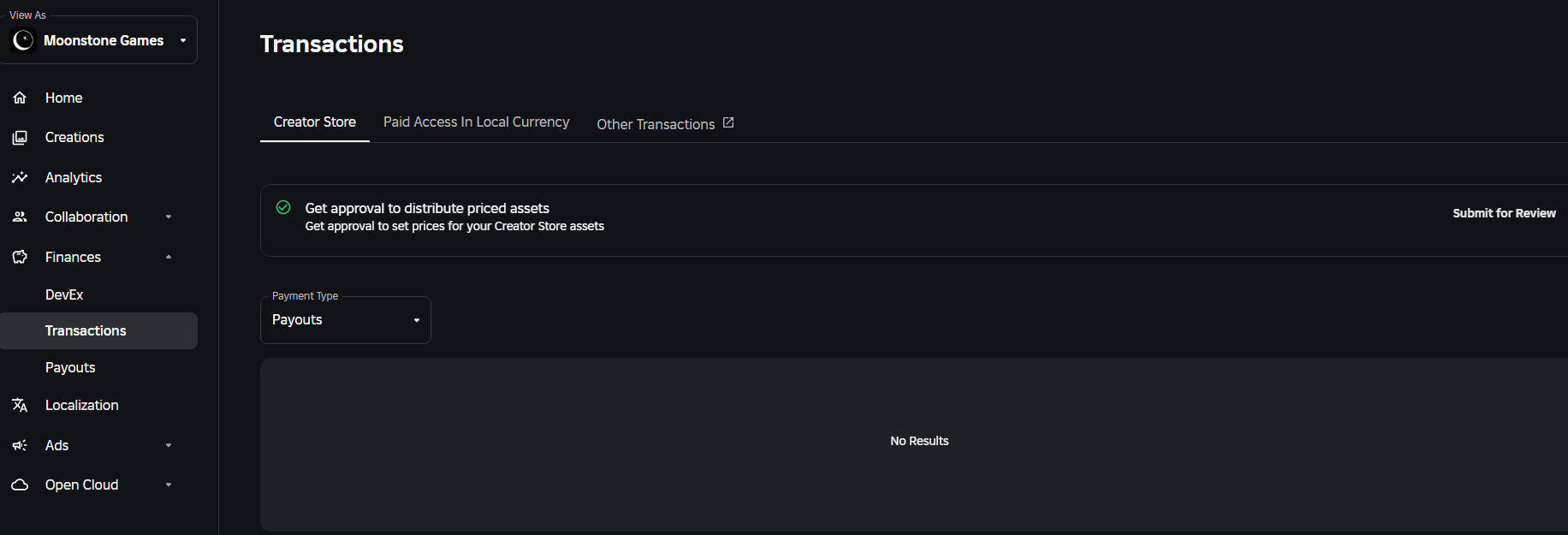 Unable to view Group Payout history - Roblox Application and Website ...