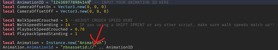 Problem with Annimation's: (Failed to load animation with sanitized ID rbxassetid ...