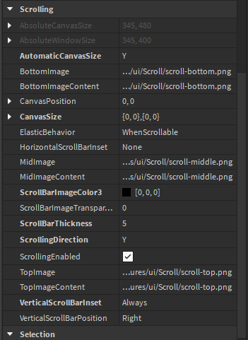 ScrollingFrame cutting off when alignment is set to bottom - Art Design Support - Developer ...