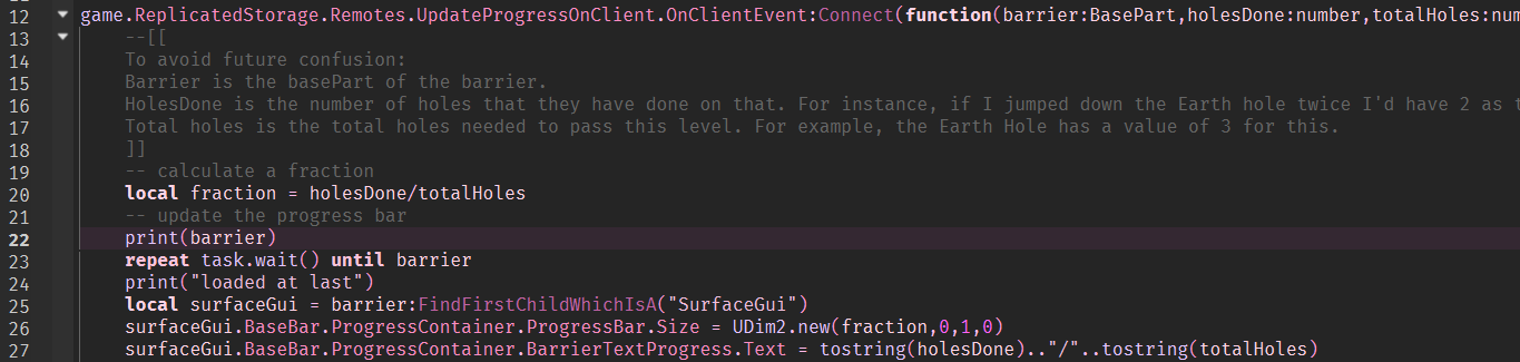 Upon game loading, a part exists on the server but not the client. How ...