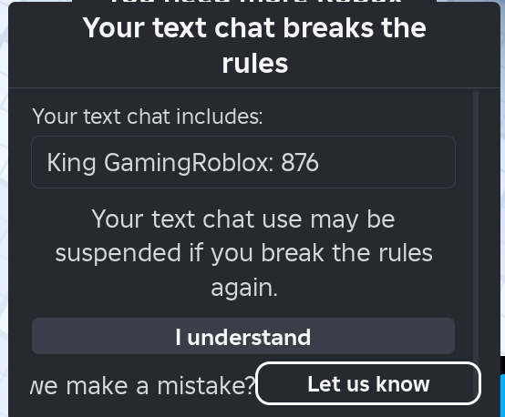 Chat Privileges Taken Away for No Reason - TextchatService AI ...