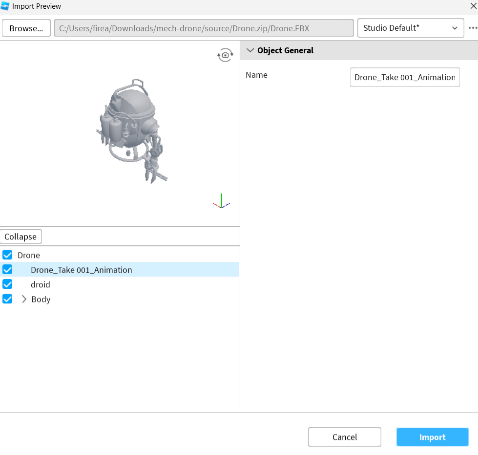 Importing FBX rig doesn't import the animations - Art Design Support ...