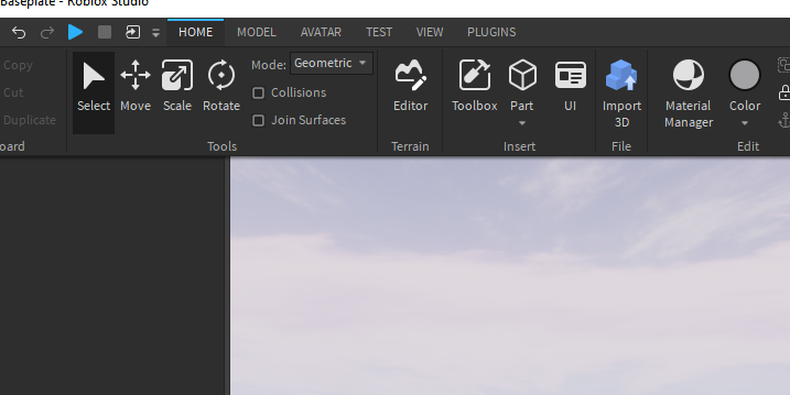 Roblox studio not letting me access home tab - Platform Usage Support ...