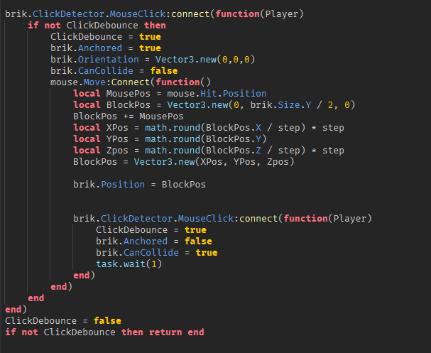 Can somebody help me with this placement system bug? - Scripting Support - Developer Forum | Roblox