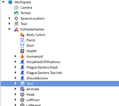 "trying to set locked parent!" warning message on tool pickup - Scripting Support - Developer ...