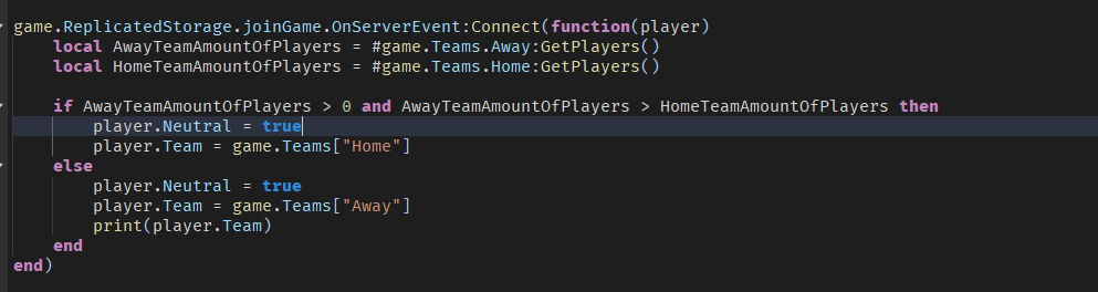 Team won't change inside player - Scripting Support - Developer Forum ...