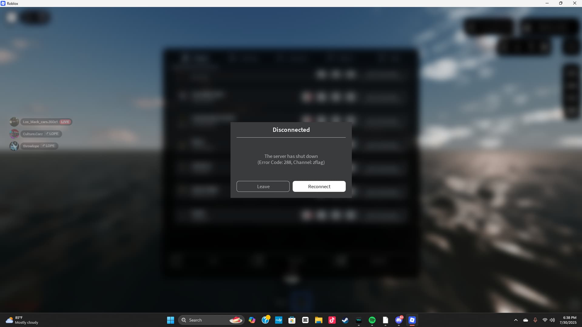 Unexpected Server Shutdowns and Player Kicks - Platform Usage Support ...