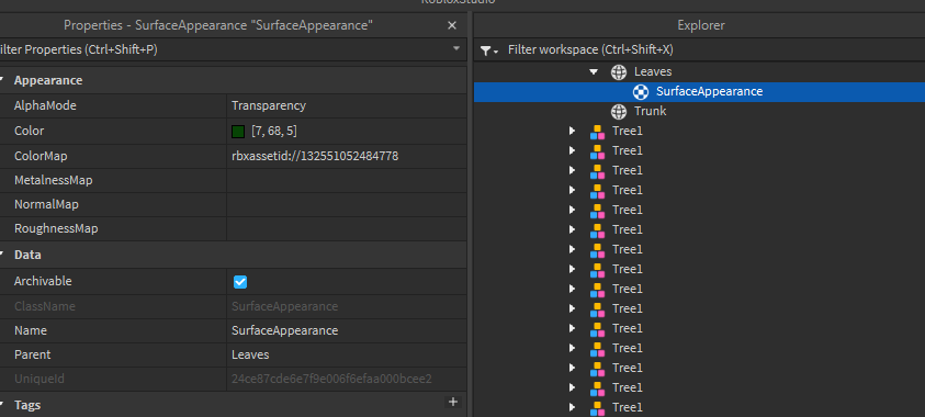 LODs cannot load the correct SurfaceAppearance Color - Engine Bugs - Developer Forum | Roblox