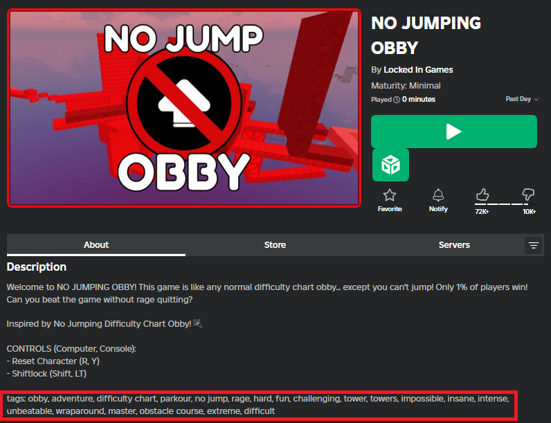 Why do devs include many words and phrases in their game description ...