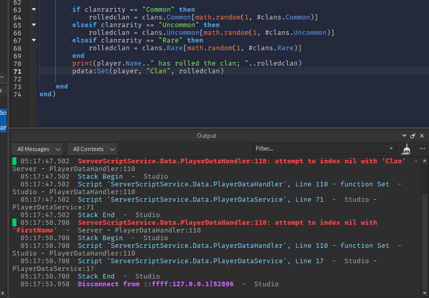 ProfileService issues - Scripting Support - Developer Forum | Roblox