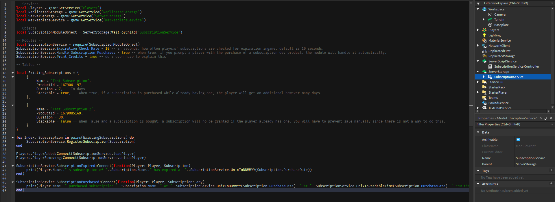 Subscription Service: Ingame Subscriptions Made Easy - Community Resources - Developer Forum ...