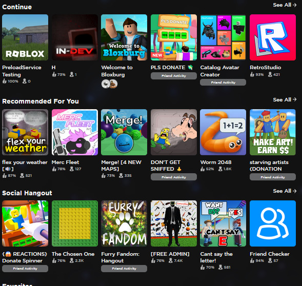 Please Revert the "Friend Activity" Update - Website Features ...